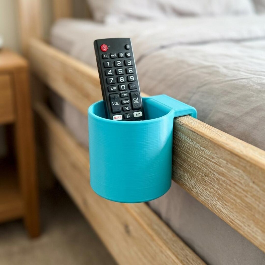 3D Printed Remote Holder Caddy, Bedside Organizer Cup, Desk Accessory ...