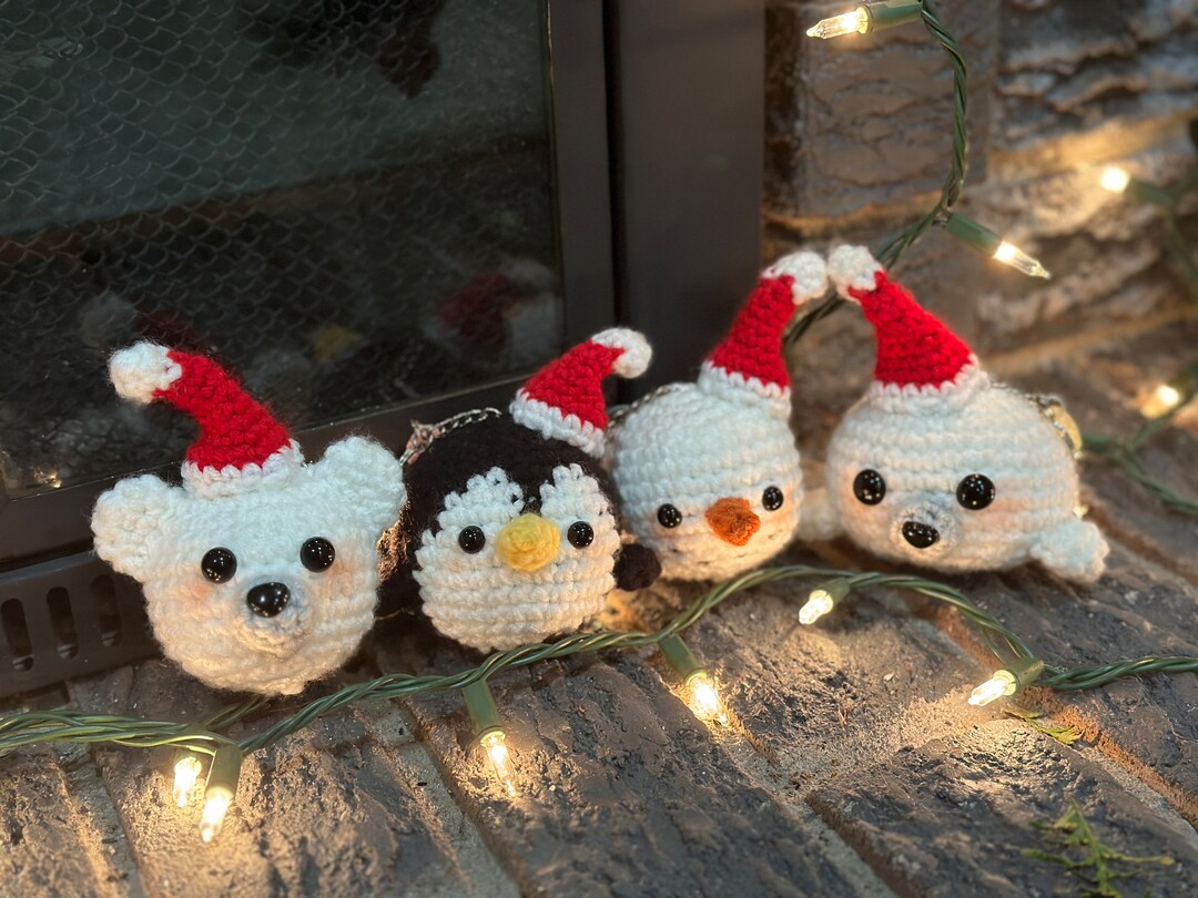 Cute Handmade Crochet Christmas Keychains - Etsy