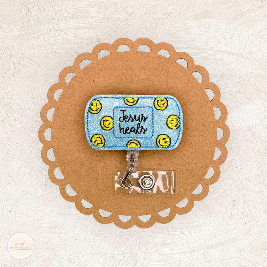 Jesus Heals Bandaid Badge Reel, Religion Badge Reel, Jesus Badge Reel ...