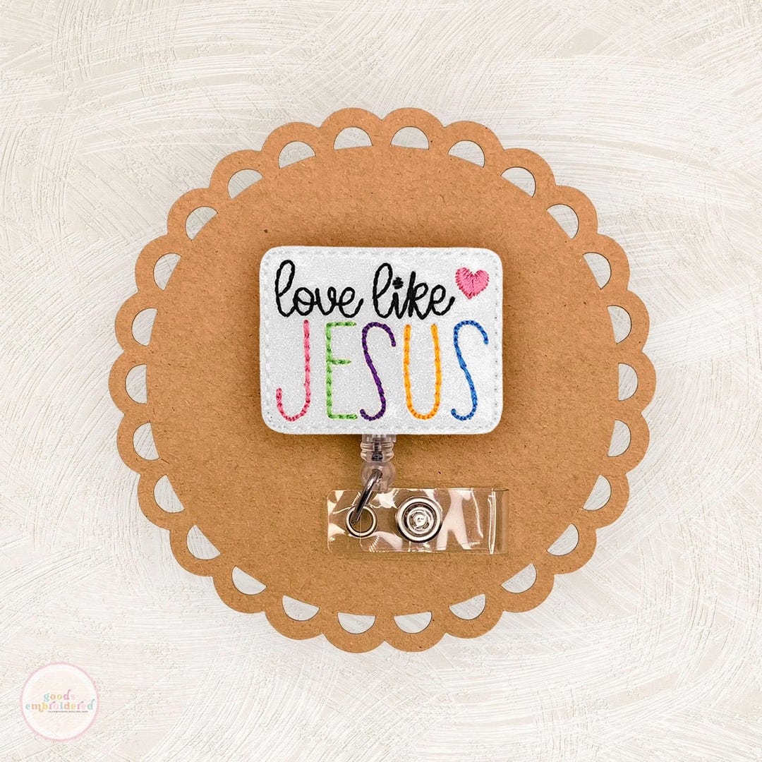 Love Like Jesus Badge Reel, Christian Badge Reel, Jesus Badge Reel ...