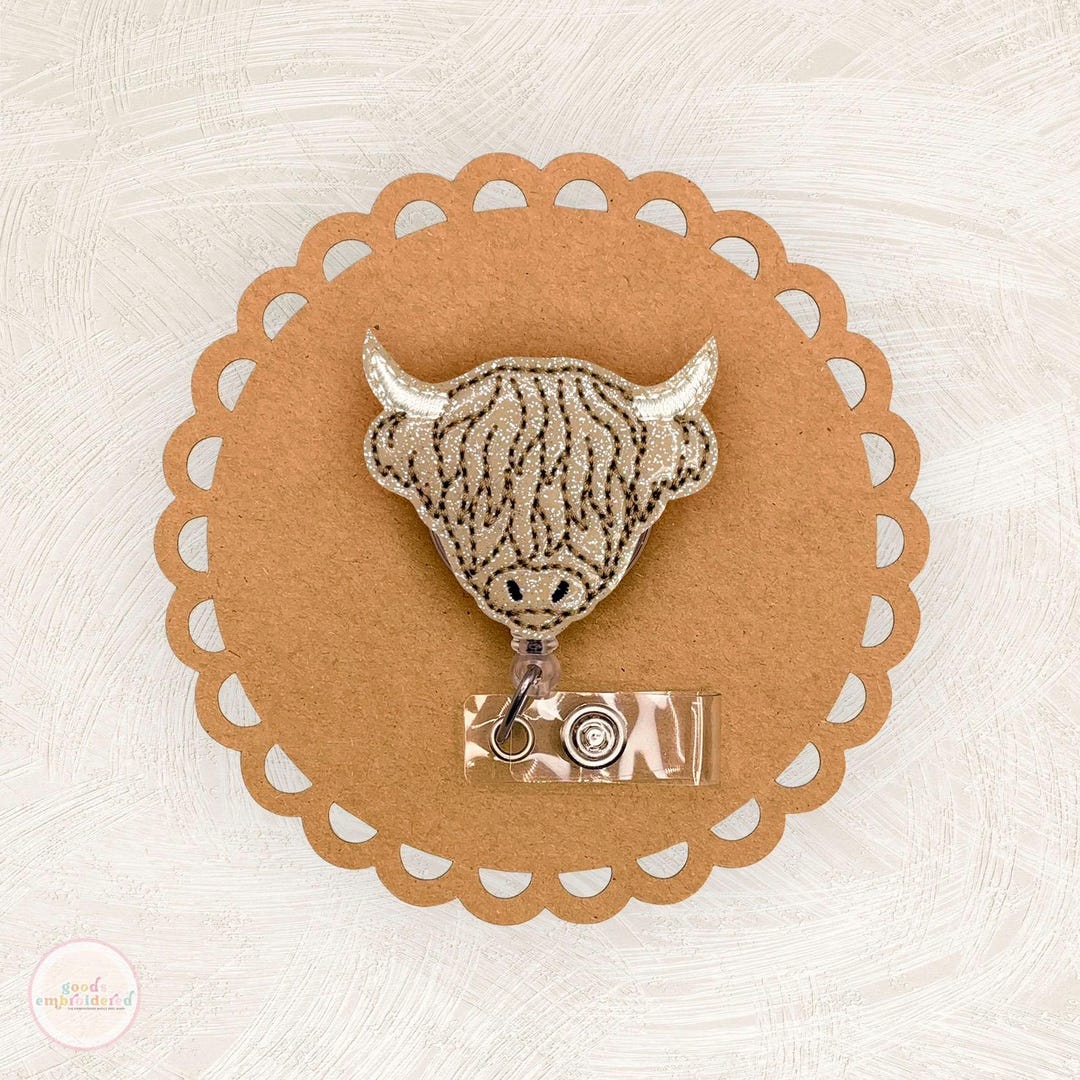 Highland Cow Badge Reel, Farm Badge Reel, Teacher Lanyard, Nurse Badge ...