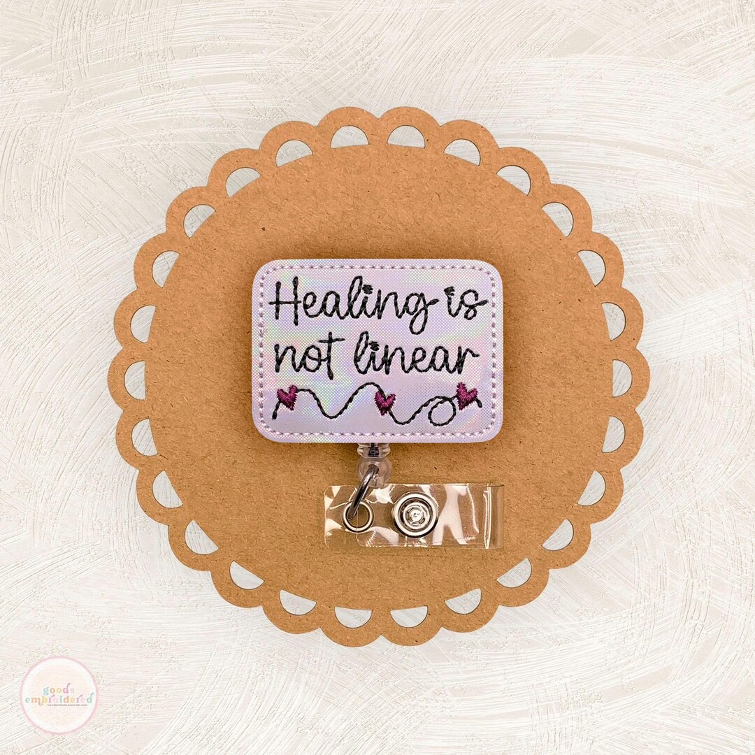 Healing is Not Linear Badge Reel, Therapy Badge Reel, Psychology Badge ...