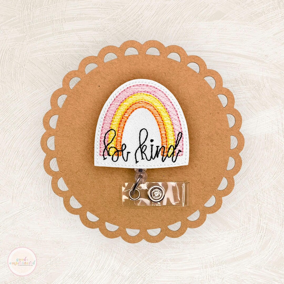 Be Kind Rainbow Badge Reel, Positivity Badge Reel, Kindness Badge Reel ...