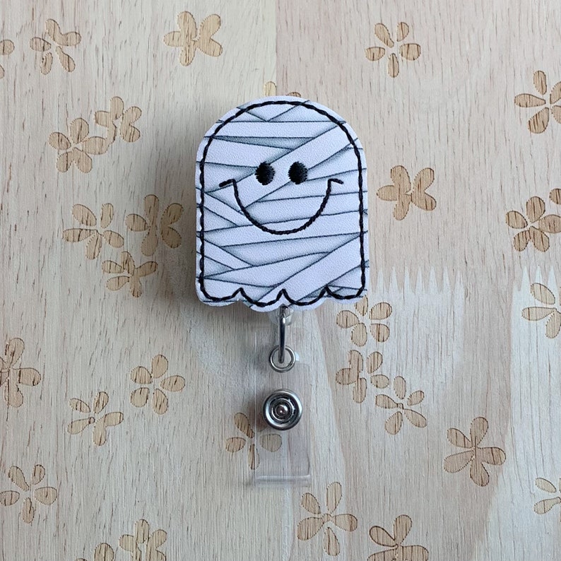 Mummy Ghost Badge Reel Halloween Badge Reel Mummy Badge - Etsy