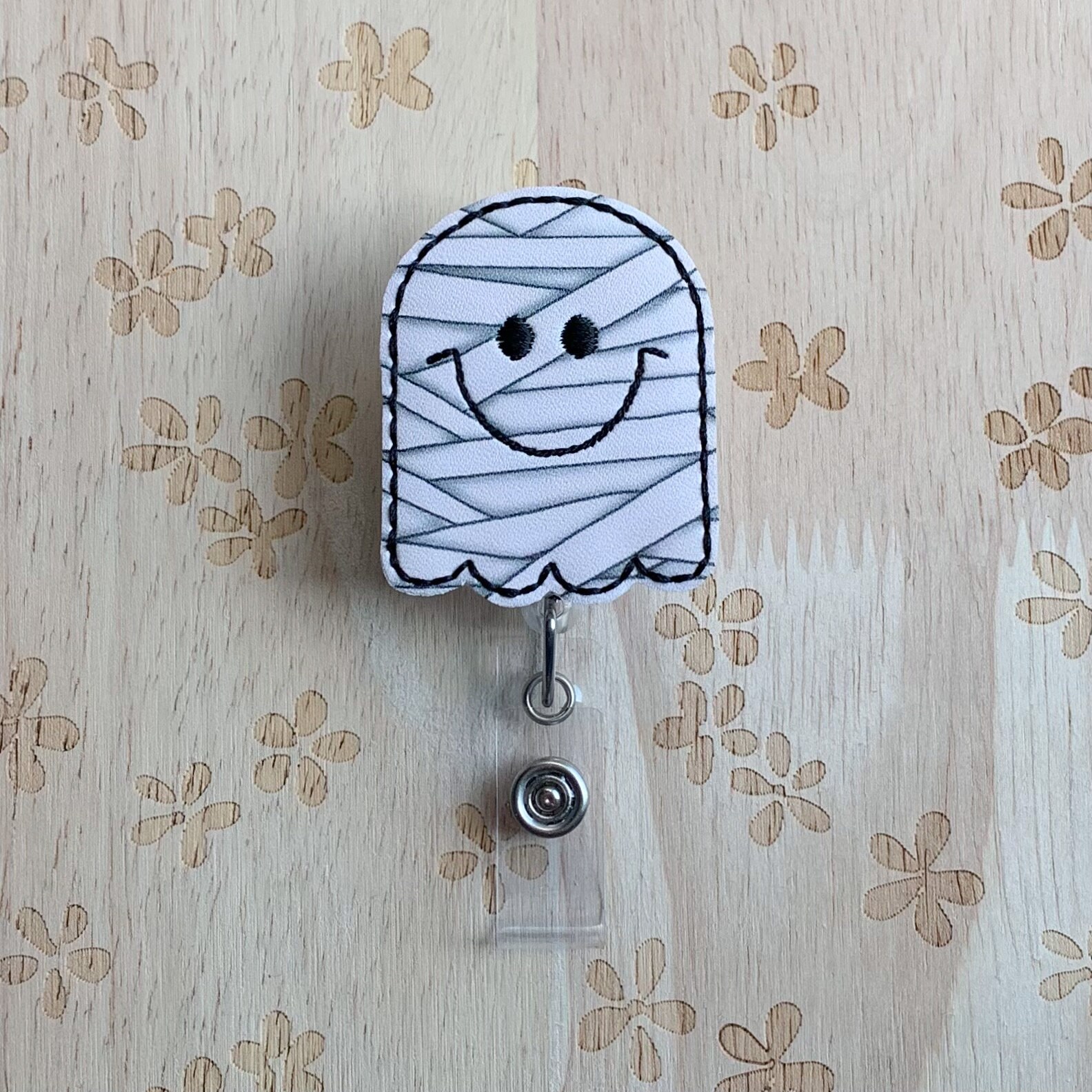 Mummy Ghost Badge Reel Halloween Badge Reel Mummy Badge - Etsy