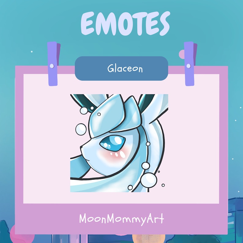 Glaceon Snowy Emote for Twitch or Discord or Youtube Pokemon Snowy ...