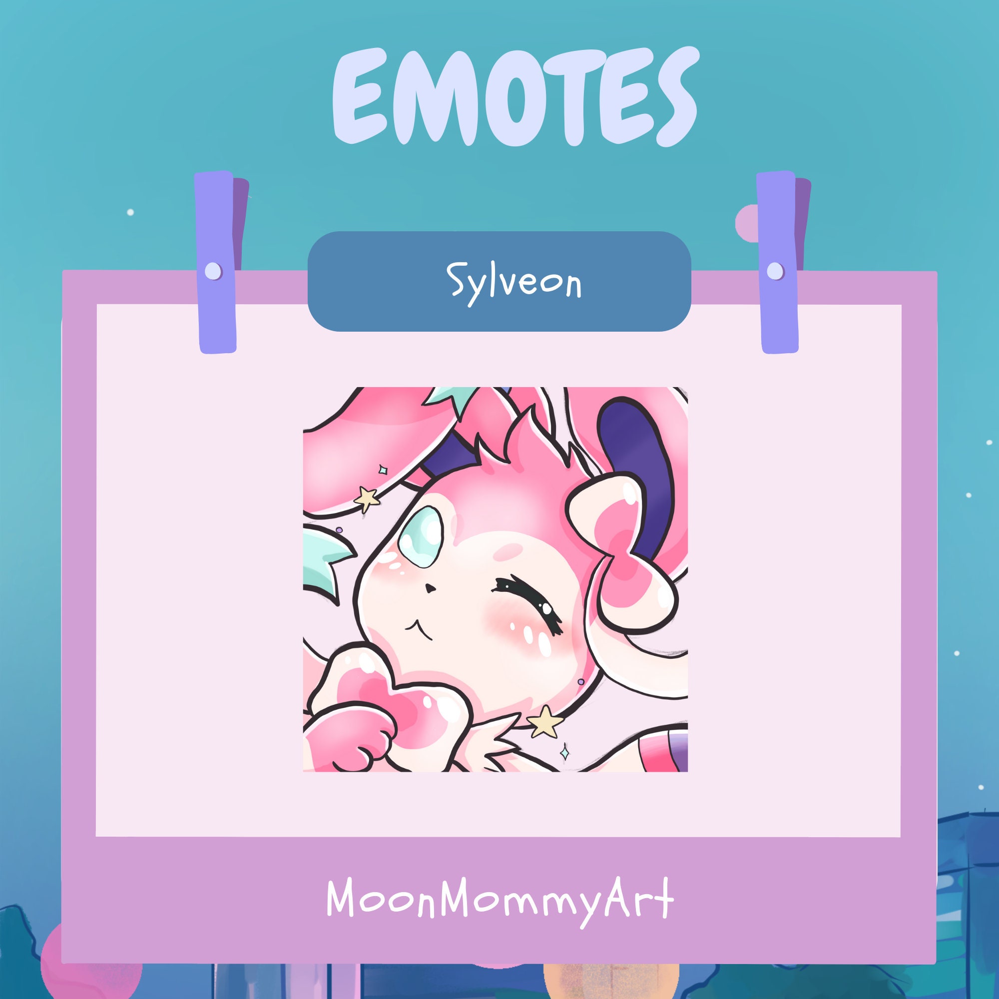 Sylveon Stars Emote for Twitch or Discord or Youtube Pokemon ...