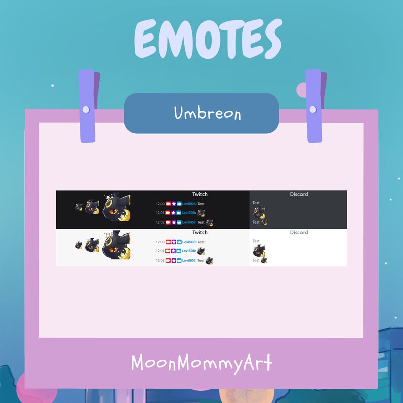 Umbreon Moon Emote for Twitch or Discord or Youtube Pokemon - Etsy UK