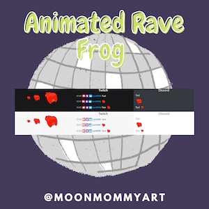 Rave Frog Dancing Animated Emote Twerk for Twitch or Discord or Youtube ...
