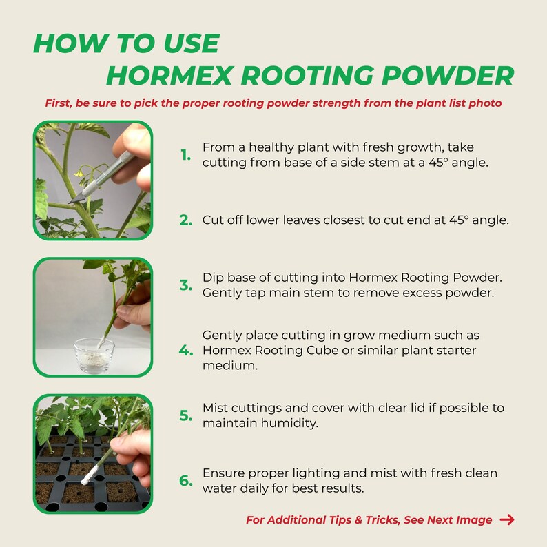 Hormex Rooting Powder 8 Rooting Hormone for Plant Cuttings - Etsy