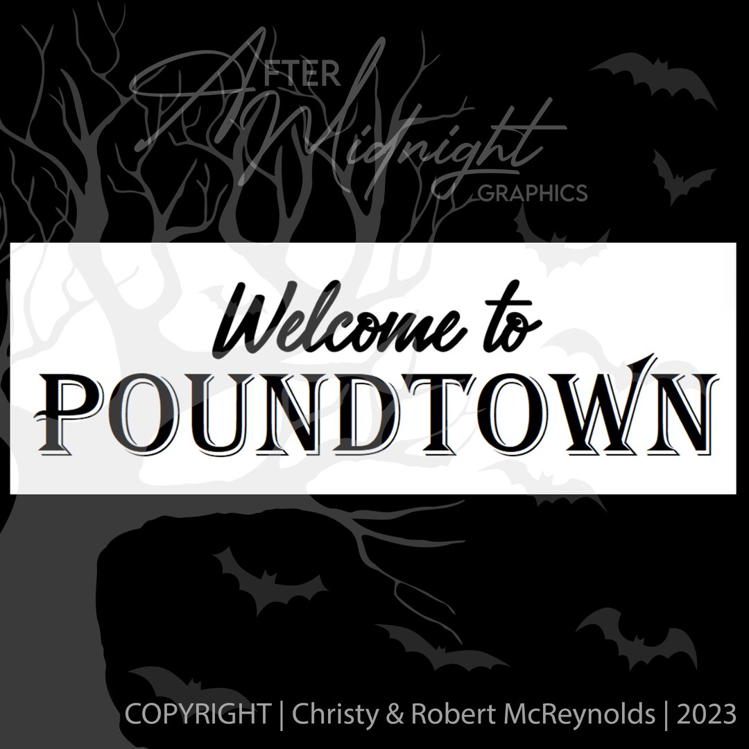 Welcome to Poundtown Vinyl Graphic Decal Sticker - Etsy