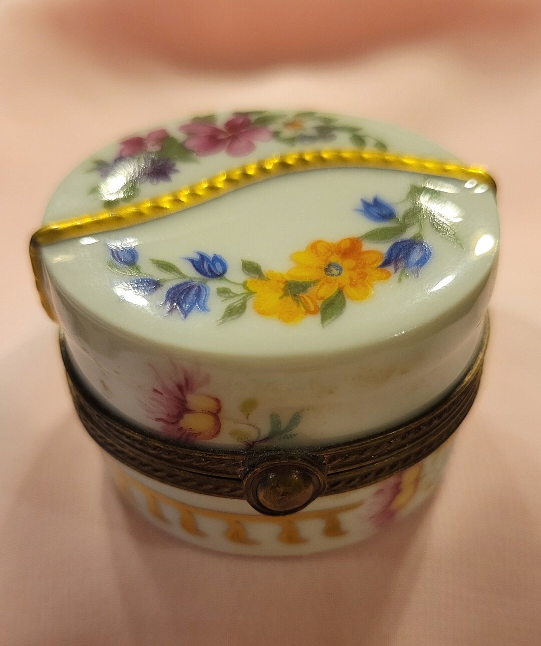 Limoges Spring Flower Trinket Box - Etsy