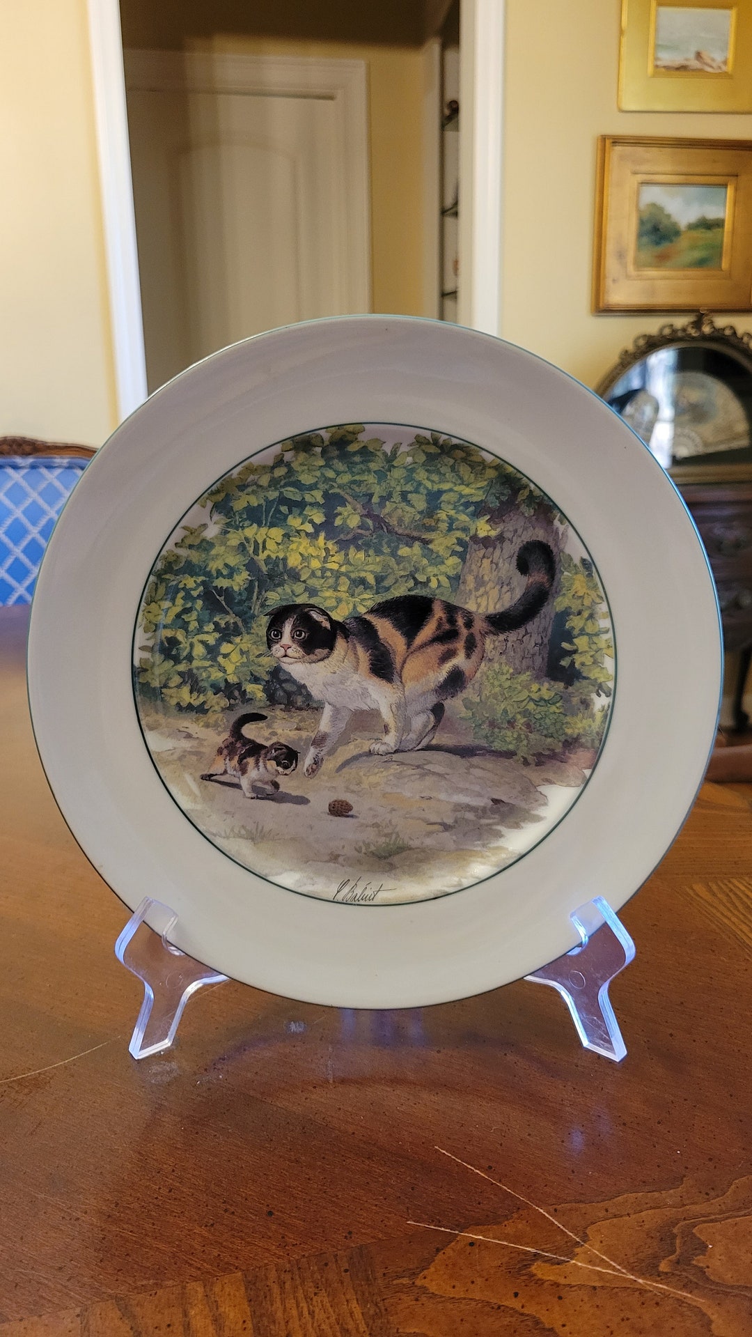 Calico Cat Display Plate - Etsy