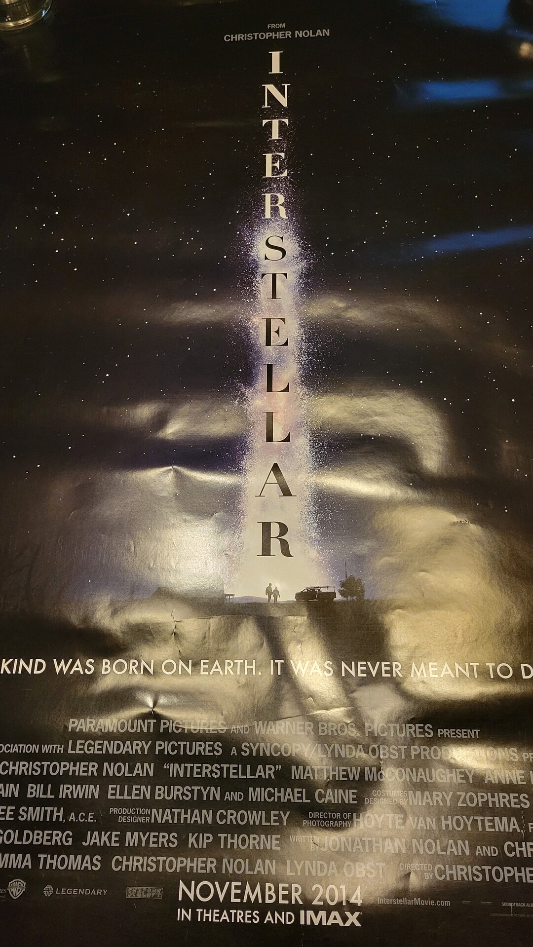 Movie Poster Interstellar Directed by Christopher Nolan Original 2 ...