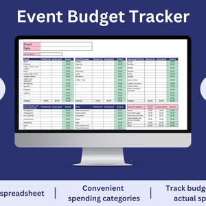 Event Budget Tracker - Etsy
