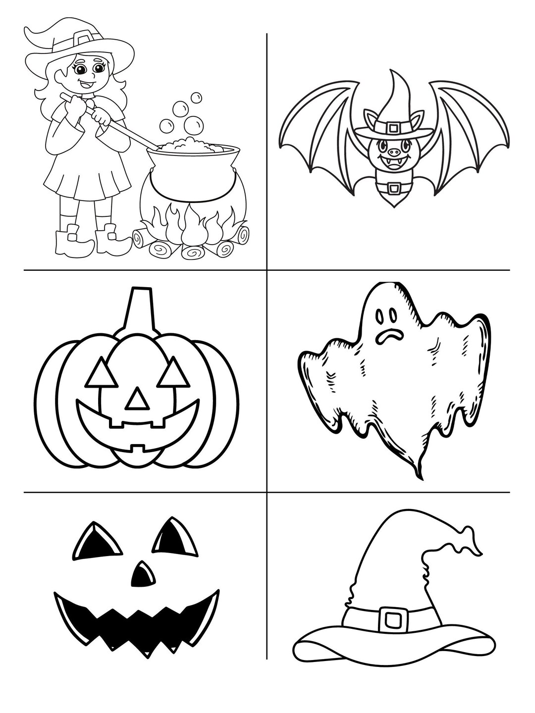 Halloween Coloring Bundle (1) - Etsy
