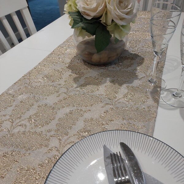 Gold Table Runner - Etsy