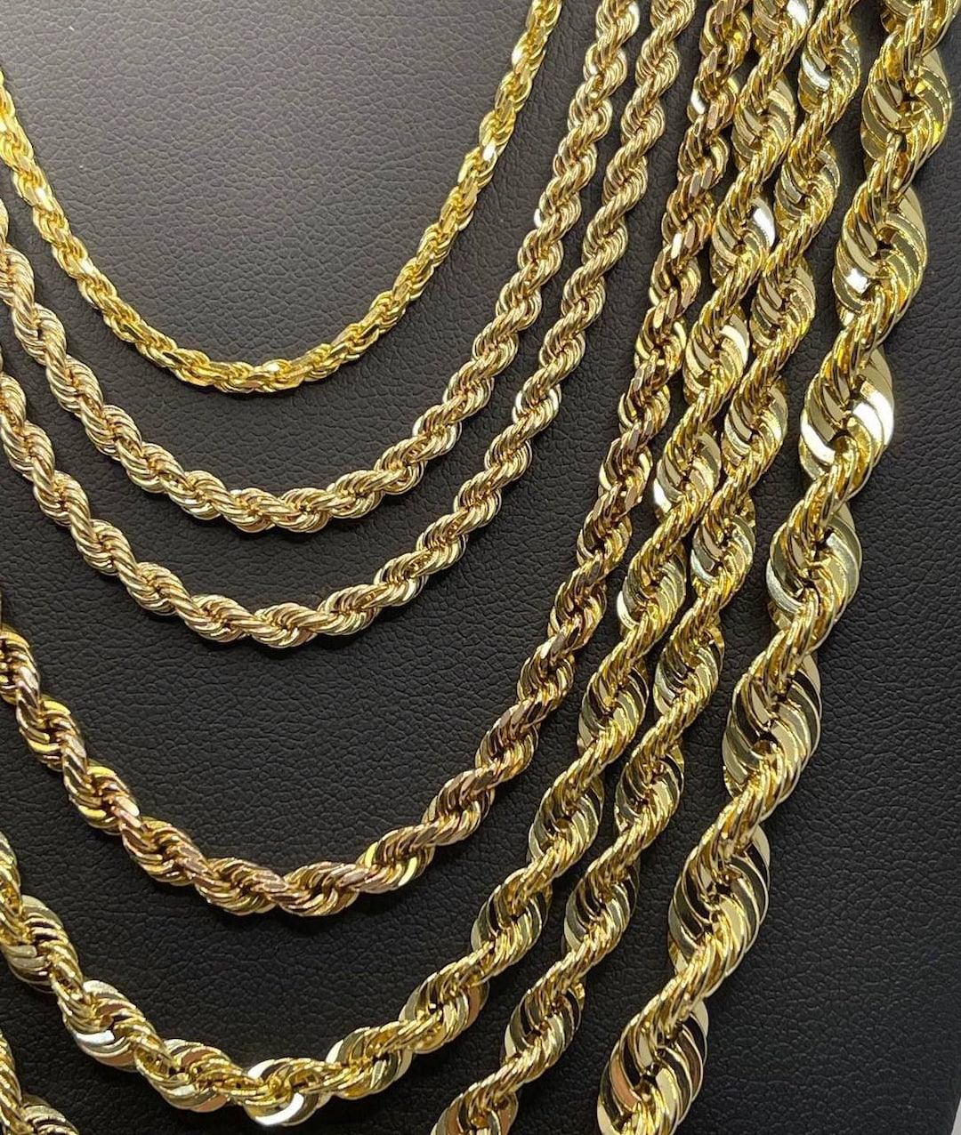 14k Solid Gold Rope Chain, Gold Rope,14k Rope Chain,14k Rope Chain ...