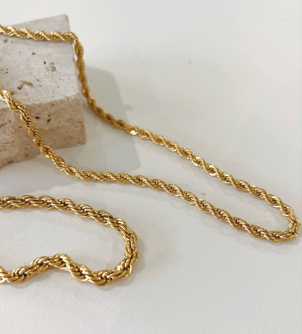 14k Solid Gold Rope Chain, Gold Rope,14k Rope Chain,14k Rope Chain ...