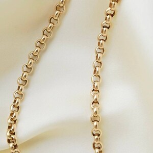 14k Solid Gold Rolo Chain, 14k Gold Rolo Chain ,rolo Chain, Rolo Chain ...