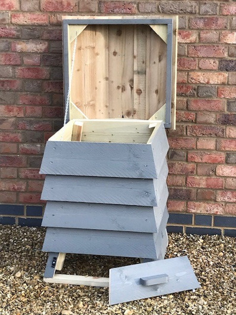 Treated Timber Beehive Shape Garden Composter - Etsy UK