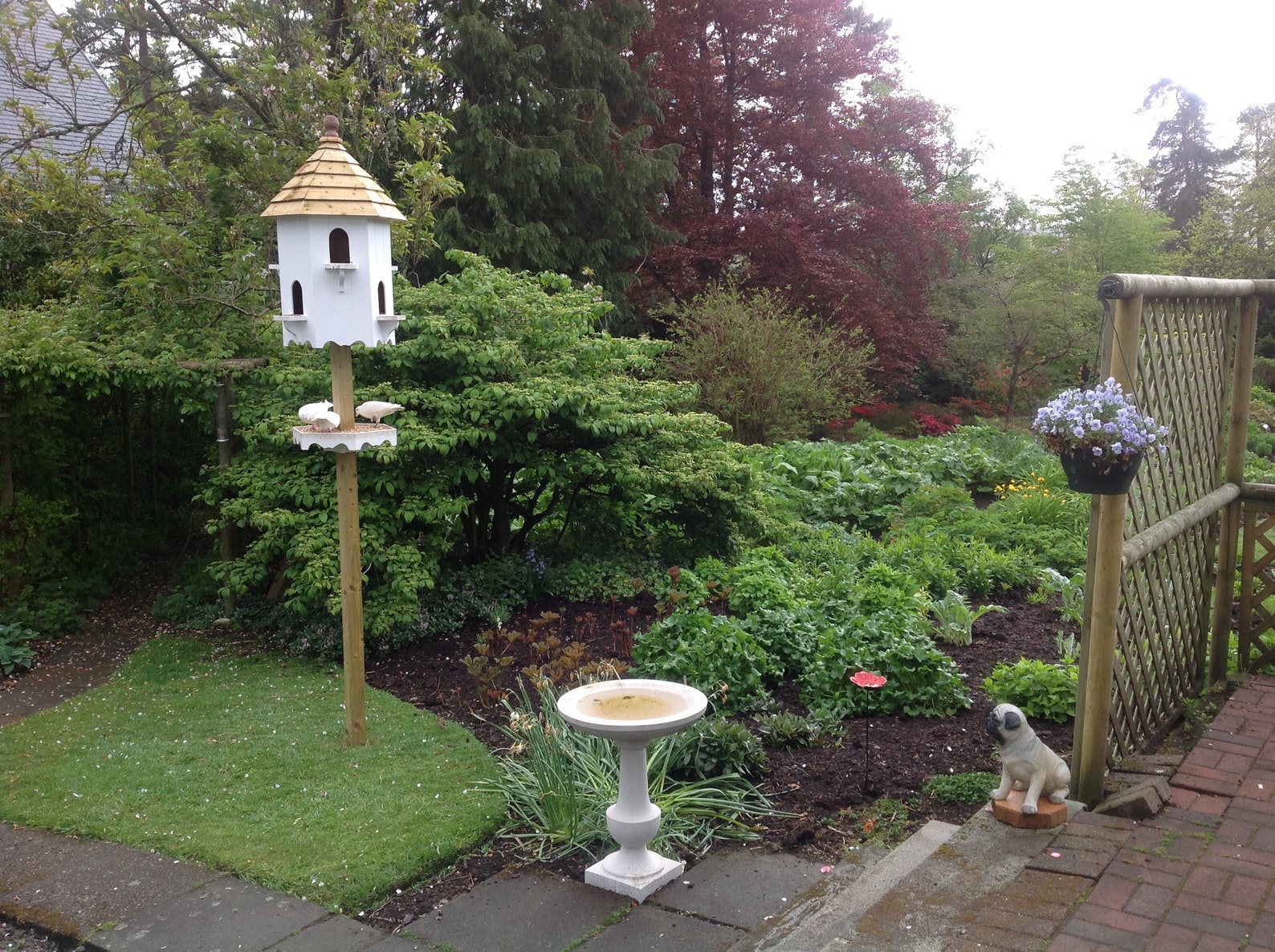 Hexagonal Dovecote for Post Mounting and Homes 6 Pairs of Doves - Etsy