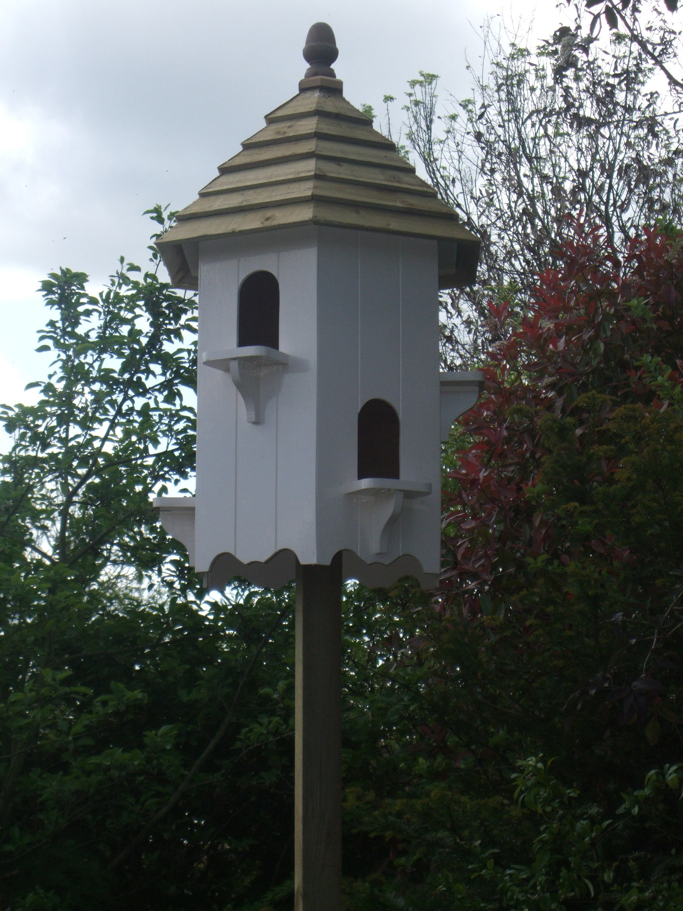 Hexagonal Dovecote for Post Mounting and Homes 6 Pairs of Doves - Etsy