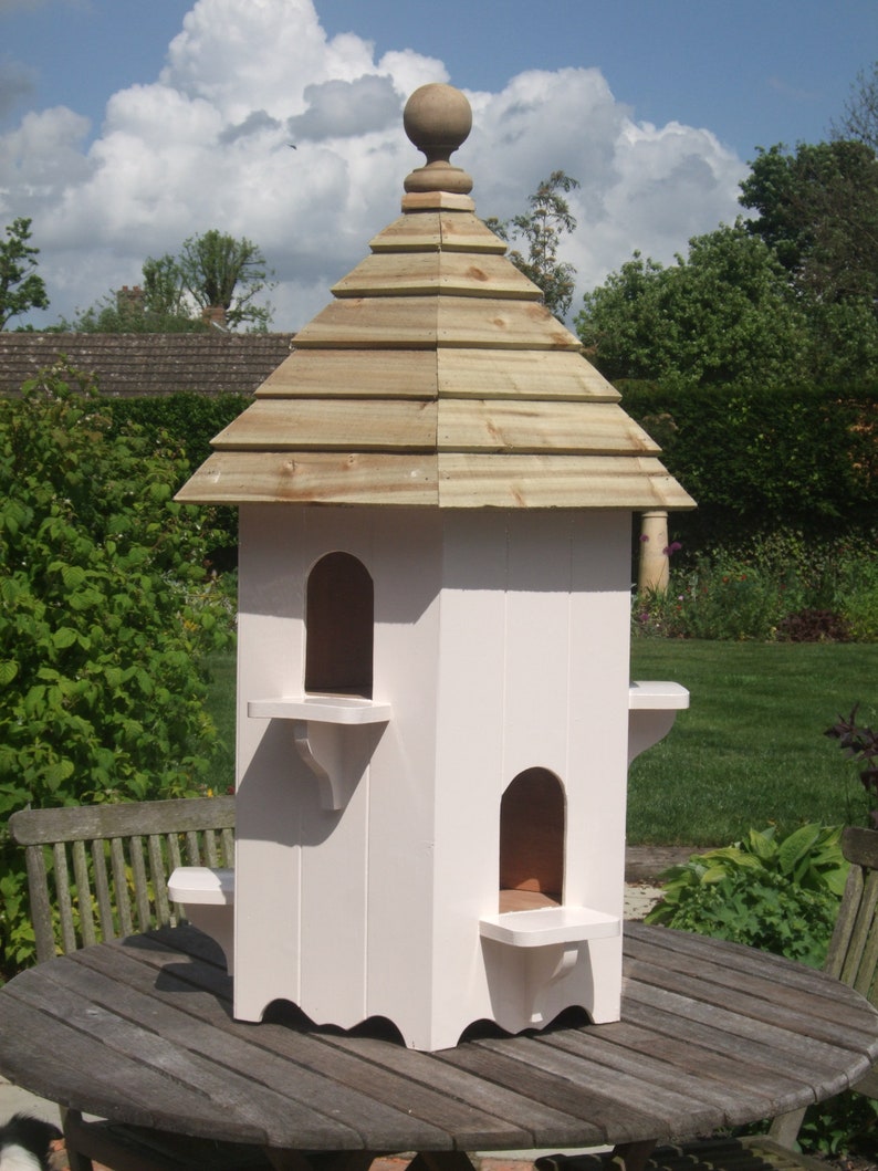 Hexagonal Dovecote for Post Mounting and Homes 6 Pairs of Doves - Etsy