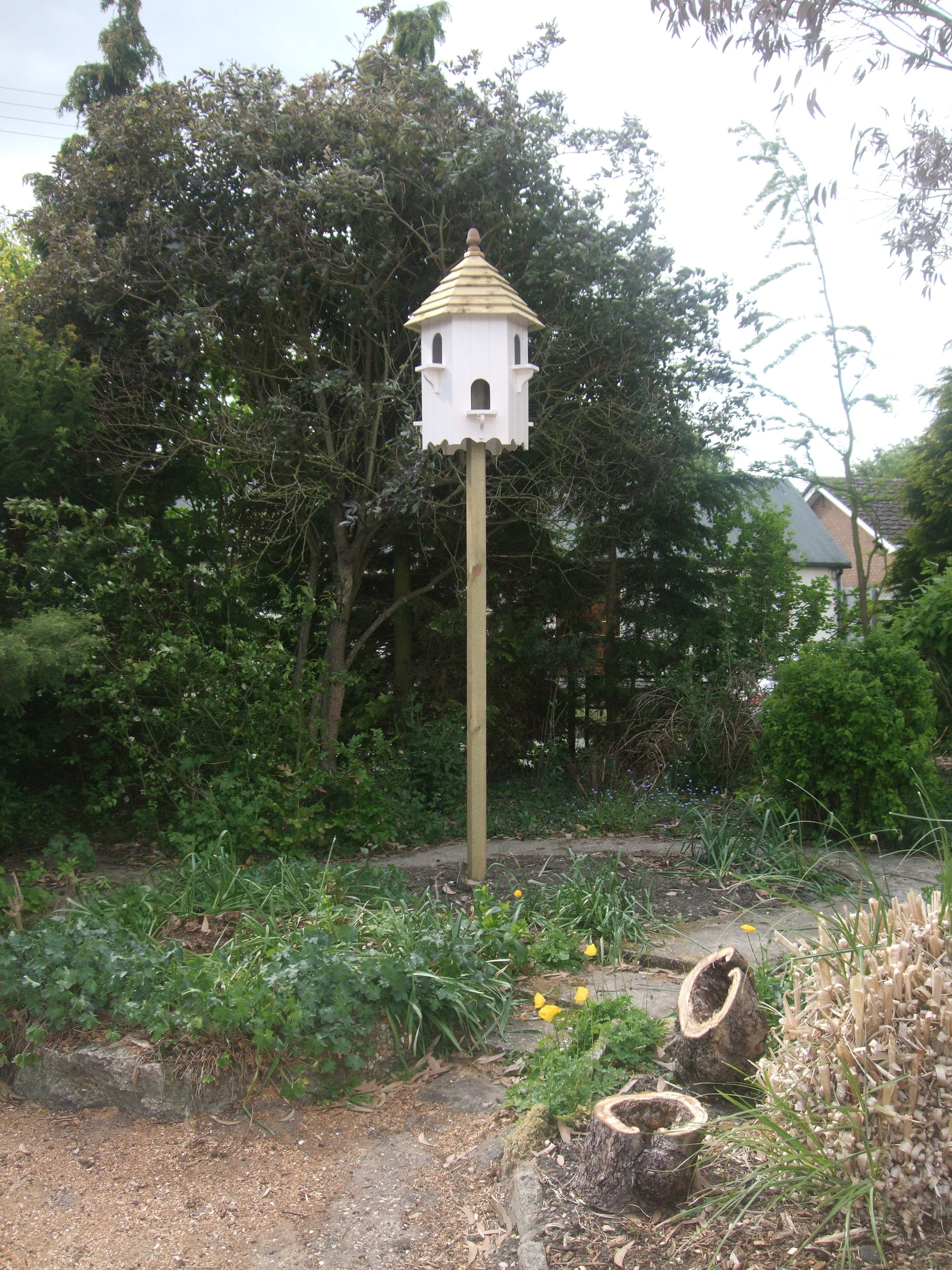 Hexagonal Dovecote for Post Mounting and Homes 6 Pairs of Doves - Etsy