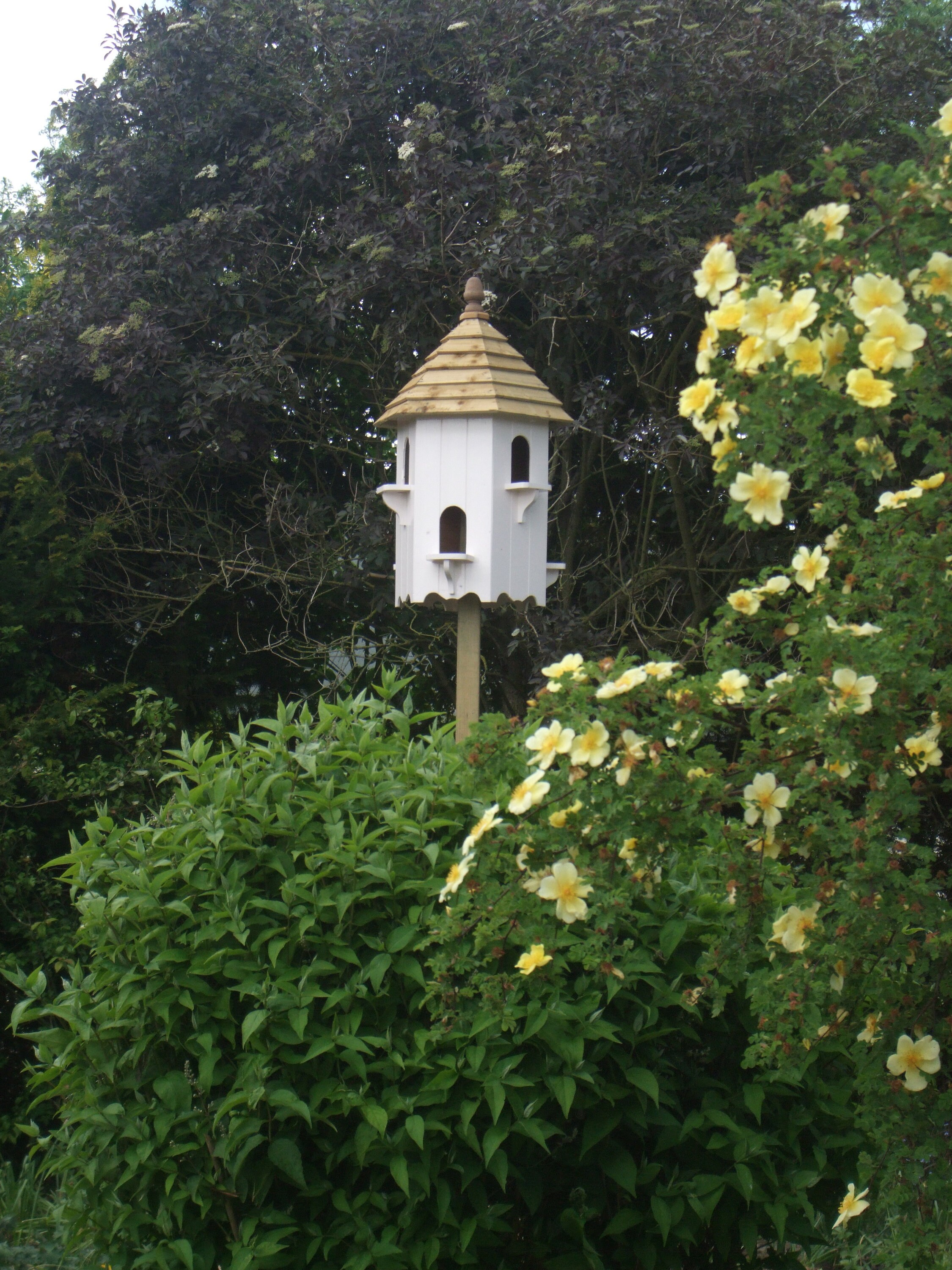 Hexagonal Dovecote for Post Mounting and Homes 6 Pairs of Doves - Etsy