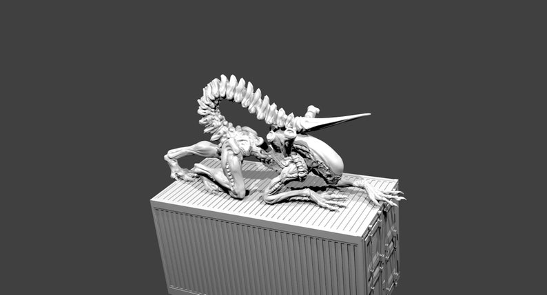 Xenomorph Alien HQ Detail Pro 2 Pieces 3d Model Miniature Stl File - Etsy