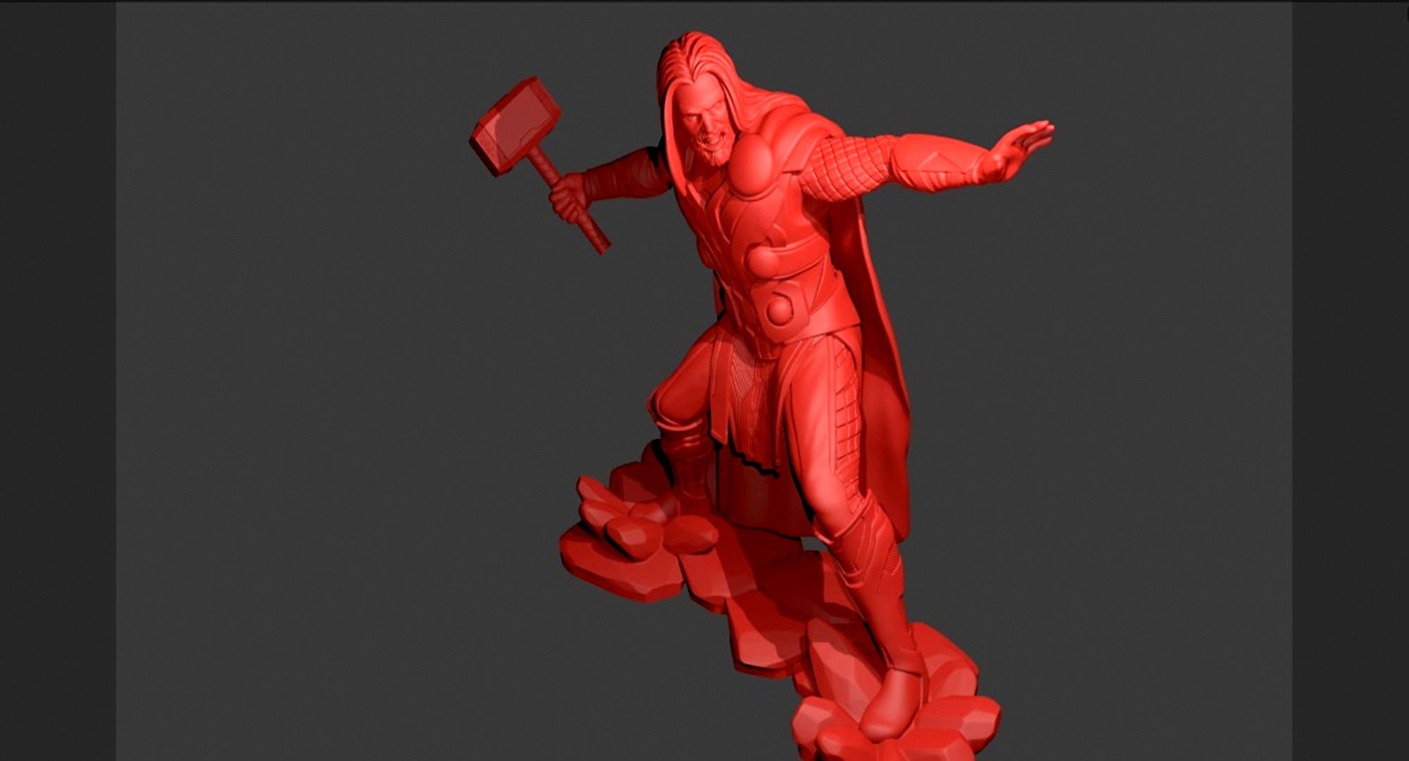 Thor 3D Miniature Stl File Hq Printable - Etsy