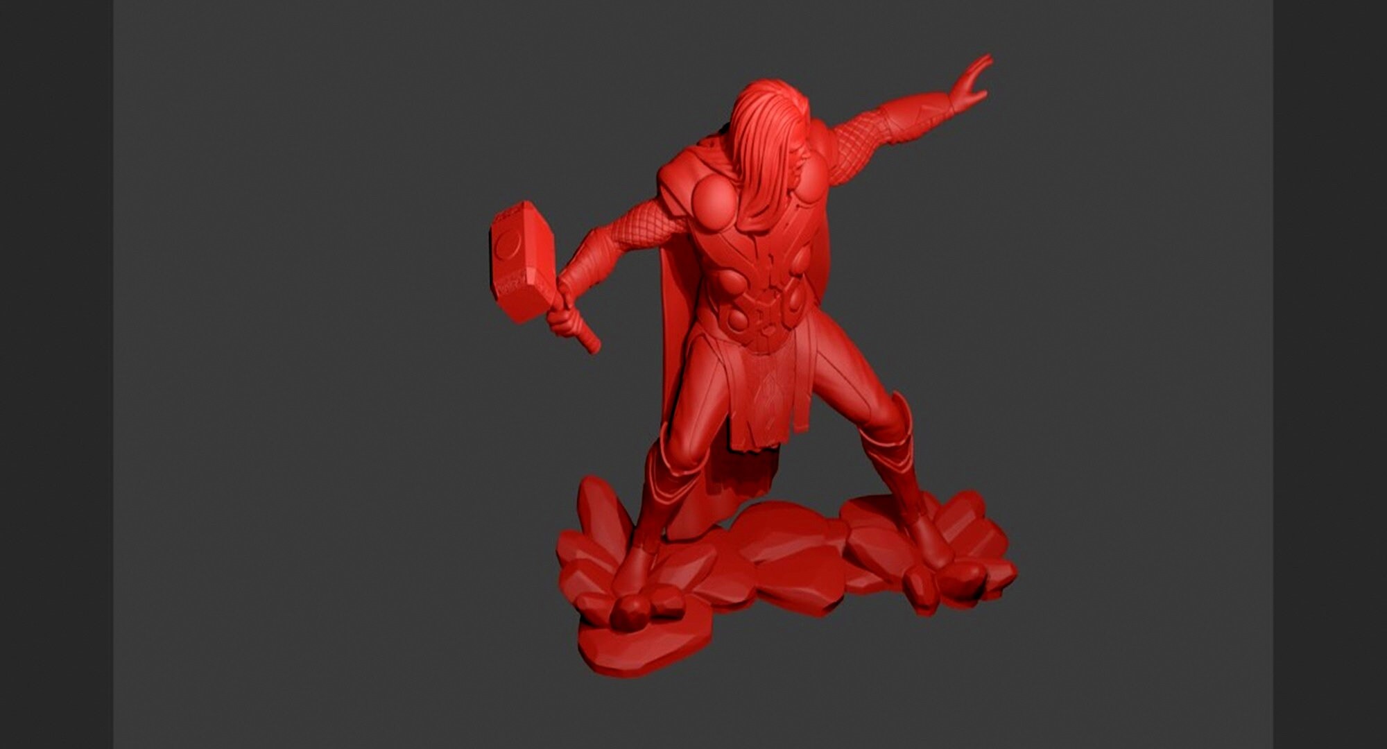 Thor 3D Miniature Stl File Hq Printable - Etsy