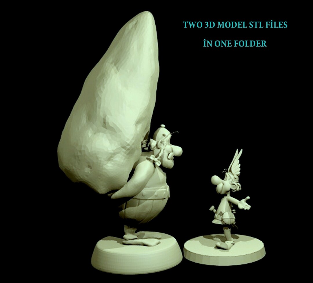 Asterix and Obelix 3d Modelling Miniature 2 Stl Files Ready for Print ...