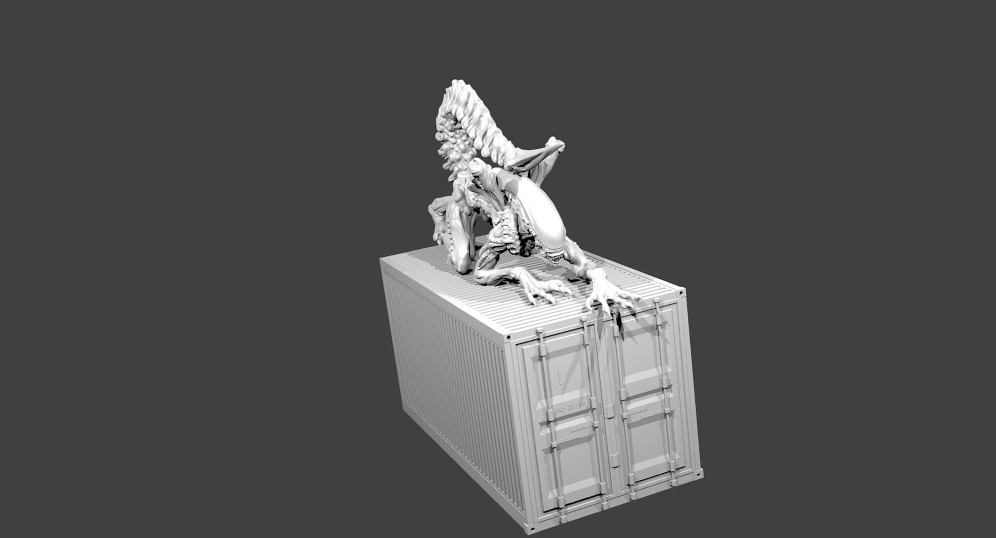 Xenomorph Alien HQ Detail Pro 2 Pieces 3d Model Miniature Stl File - Etsy