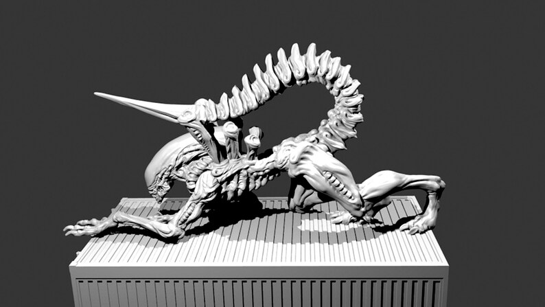 Xenomorph Alien HQ Detail Pro 2 Pieces 3d Model Miniature Stl File - Etsy
