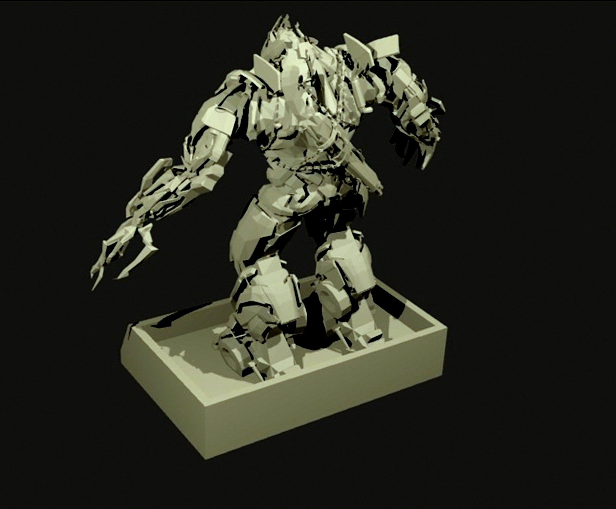 Transformers Megatron Gift Figure Miniature One Piece, 3d Modelling Stl ...
