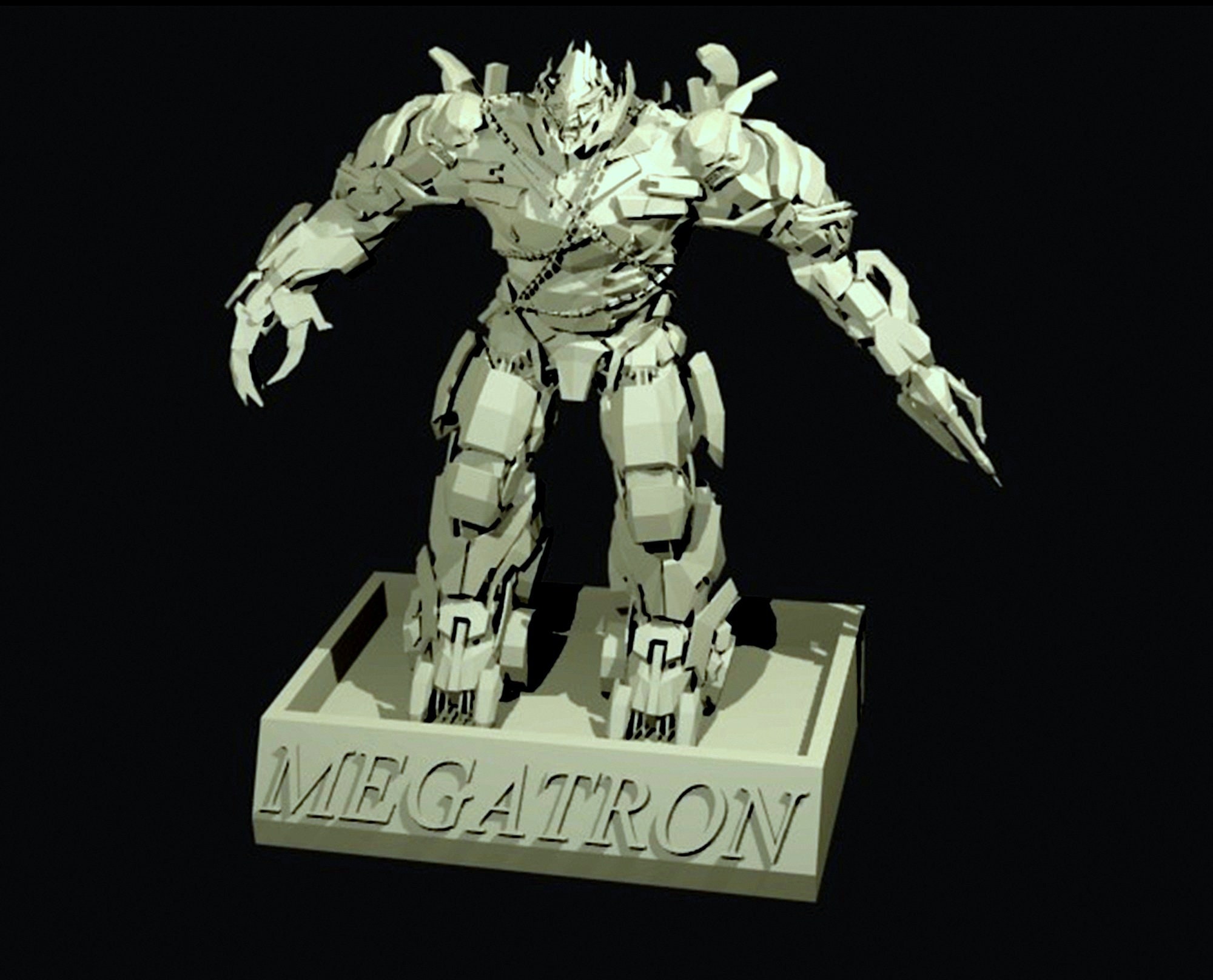 Transformers Megatron Gift Figure Miniature One Piece, 3d Modelling Stl ...
