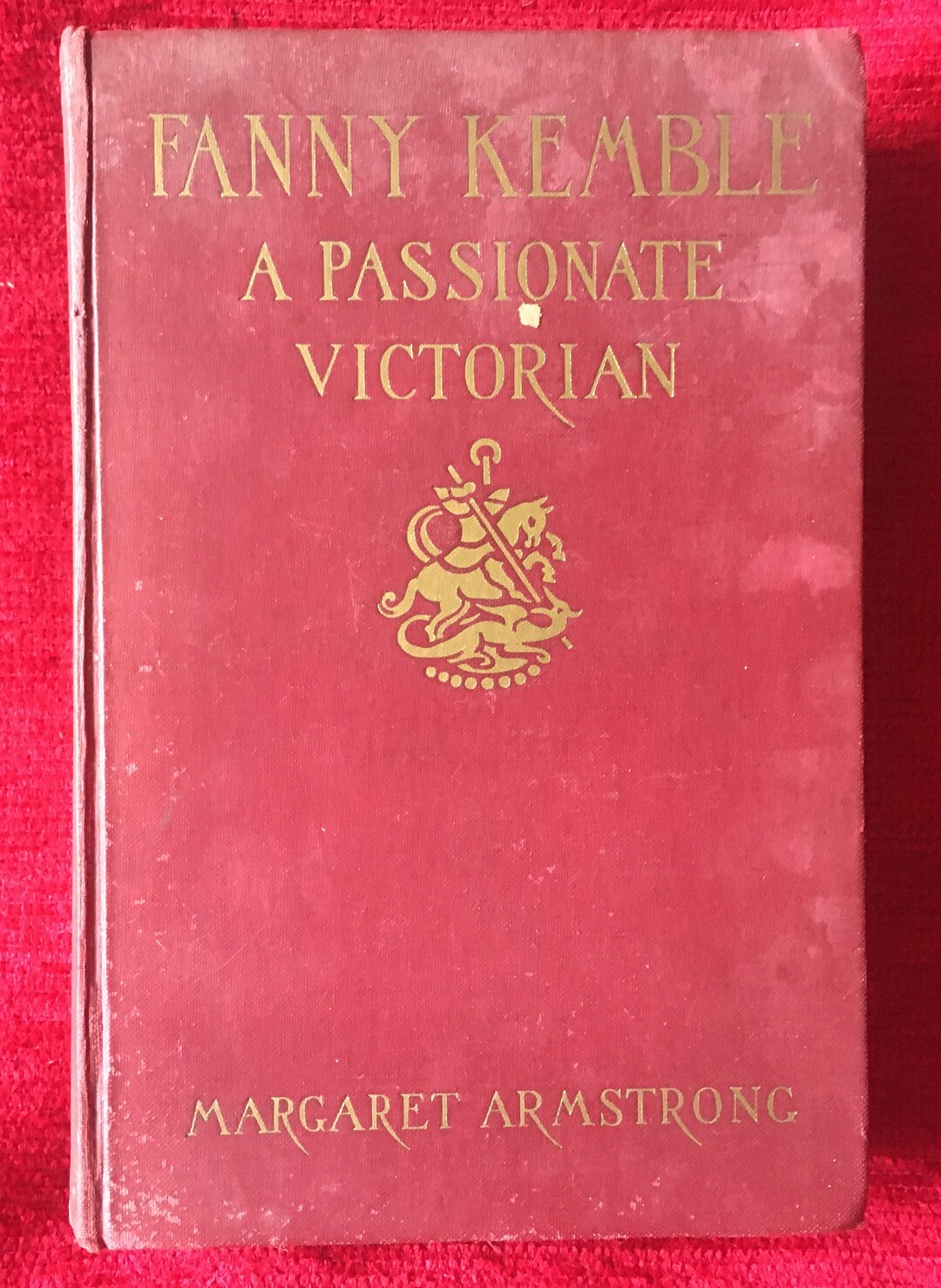 Fanny Kemble A Passionate Victorian by Margaret Armstrong. - Etsy
