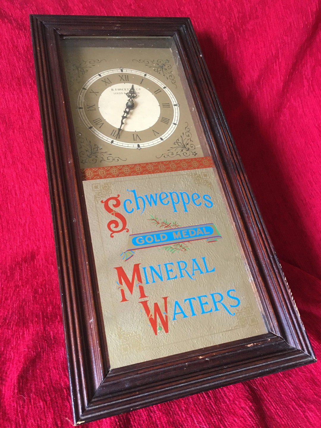 Retro Schweppes Mineral Waters Clock - Etsy