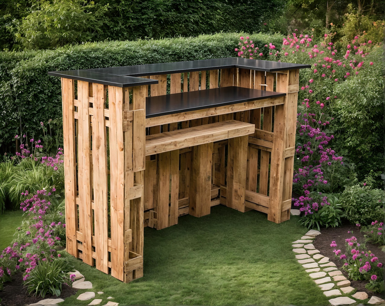 DIY Outdoor Euro Pallet Bar Blueprints, PDF Download - Etsy Canada