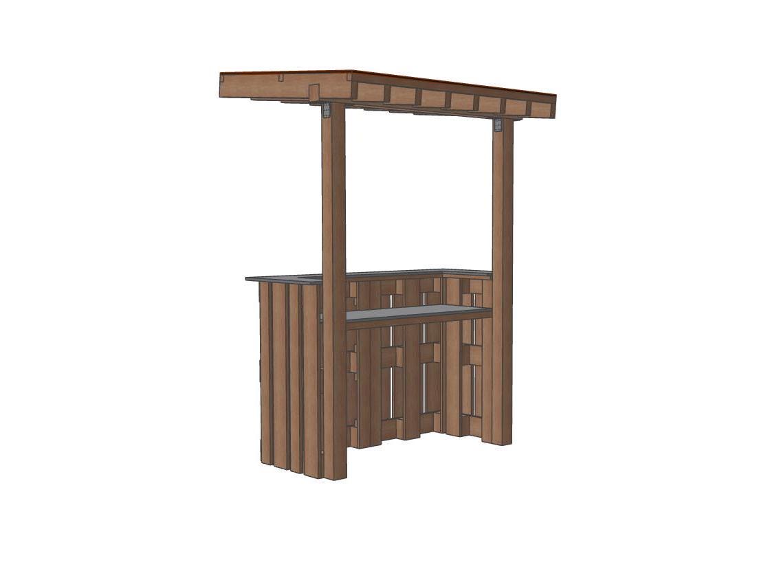 DIY Outdoor Euro Pallet Bar Blueprints, PDF Download - Etsy