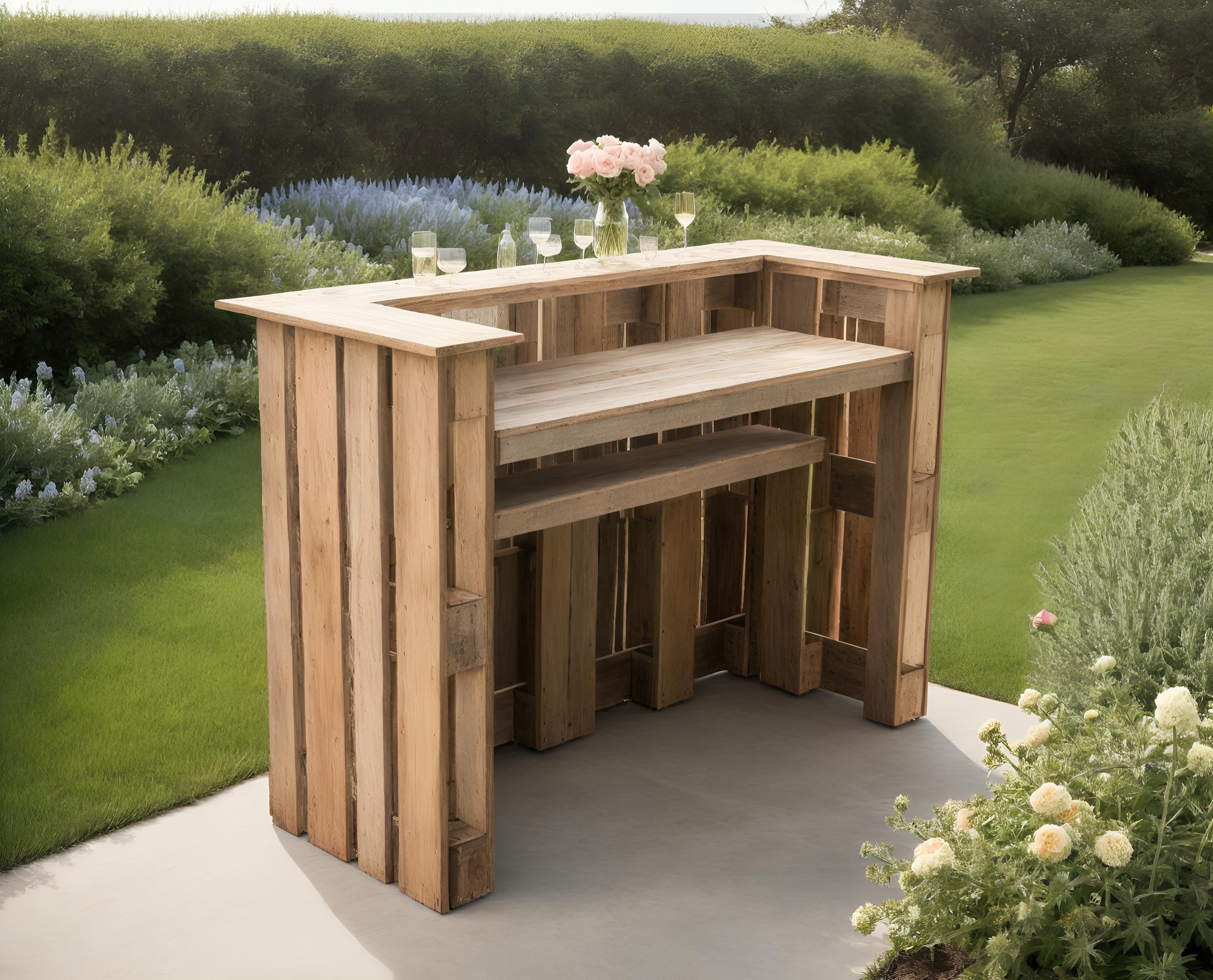 DIY Euro Pallet Bar Plans, Outdoor Bar Blueprint, Backyard Patio PDF ...