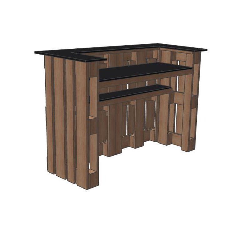 DIY Euro Pallet Bar Plans, Outdoor Bar Blueprint, Backyard Patio PDF ...