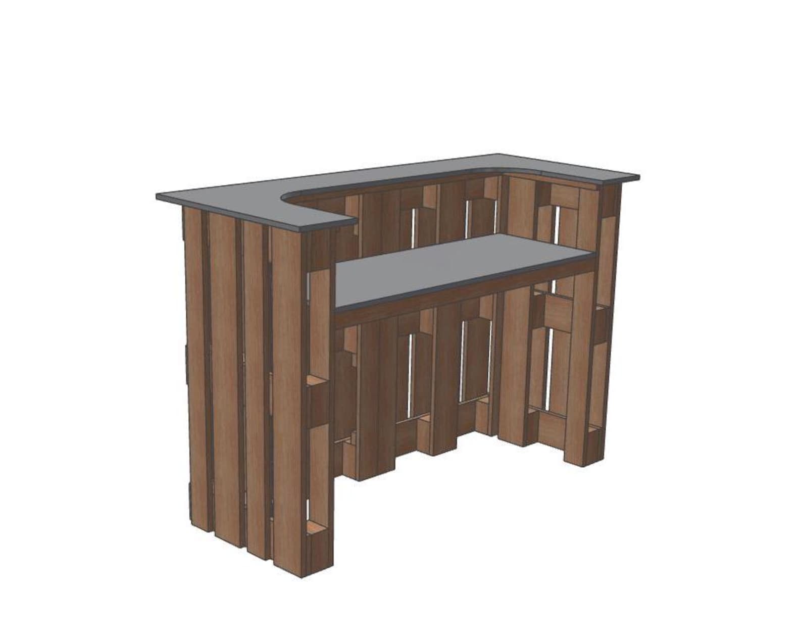 DIY Outdoor Euro Pallet Bar Blueprints, PDF Download - Etsy