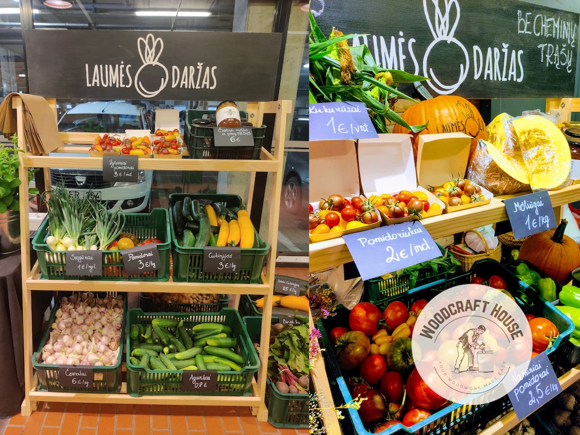 Wooden Display Shelf Blueprint for Exhibitions and Retail PDF Download ...