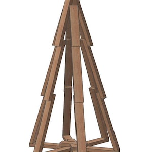 Wooden Christmas Tree Plans 74 Inches Tall- PDF Download - Etsy