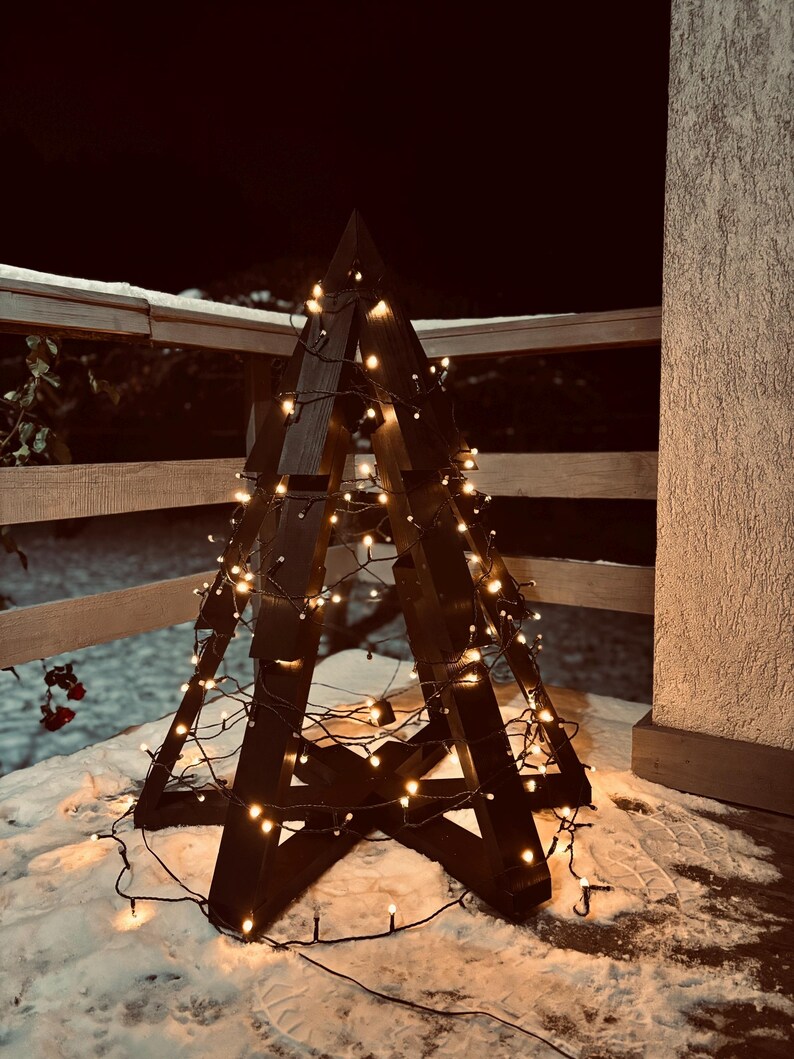 Wooden Christmas Tree Blueprints | 4 Design Set | DIY Holiday Decor PDF ...