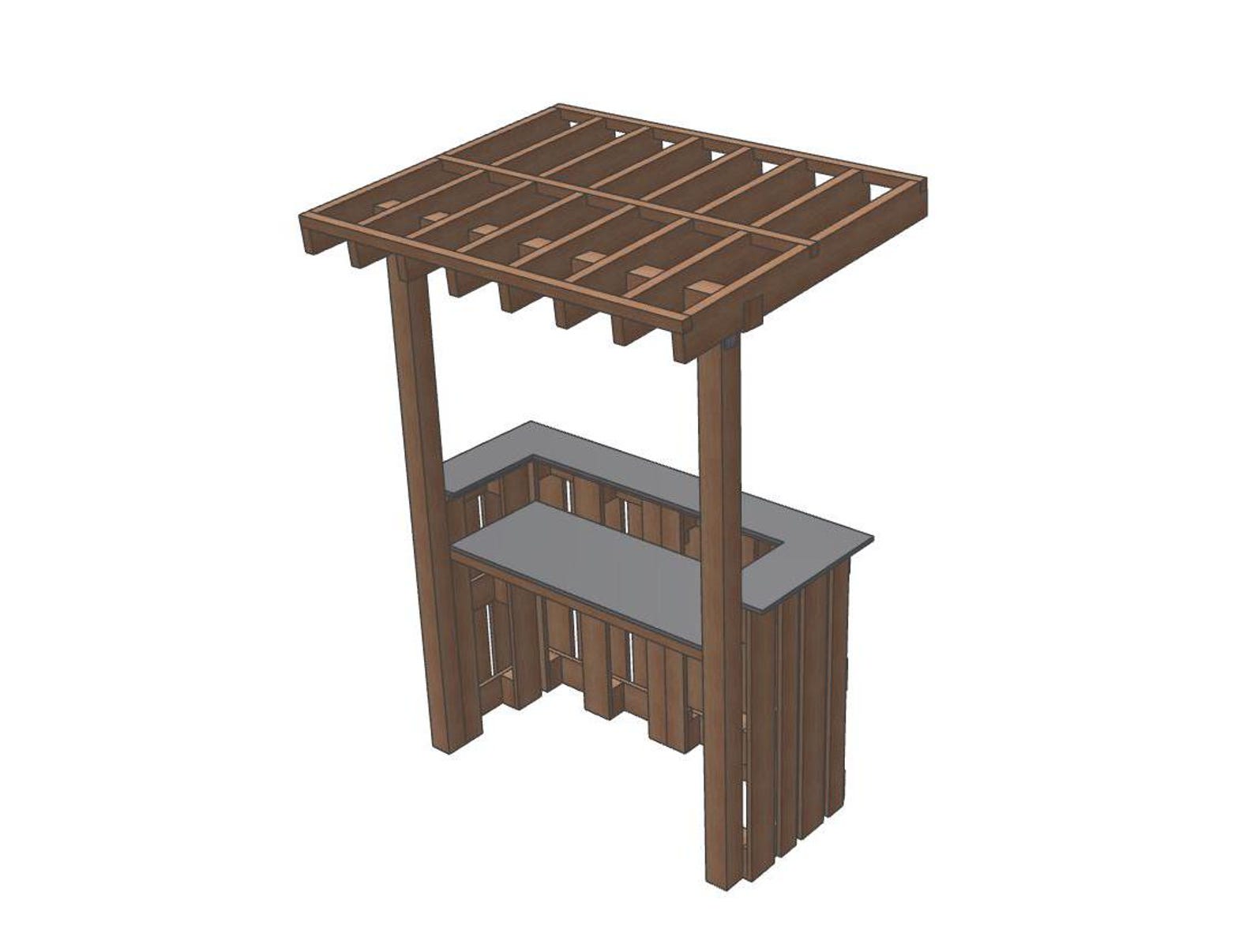 DIY Outdoor Euro Pallet Bar Blueprints, PDF Download - Etsy