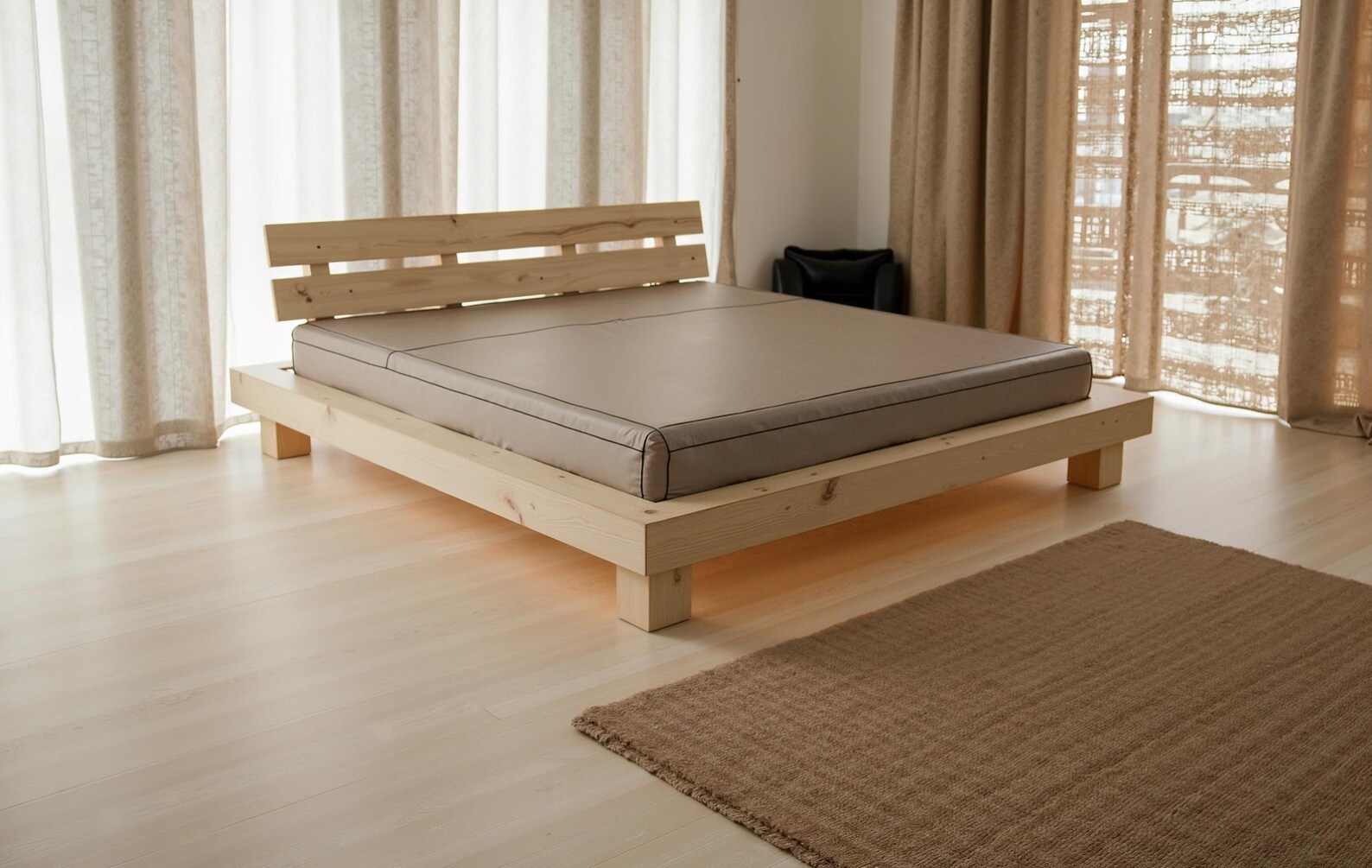Modern King Size Bed/pdf Detailed Plan/diy Woodworking Project/ - Etsy